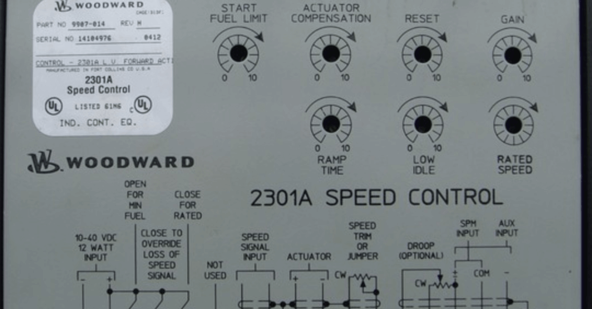 Get Your Great Woodward 2301A Speed Controller Today!